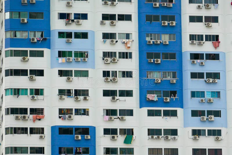 View of Colorful Buildings of Singapore Stock Photo - Image of wall ...