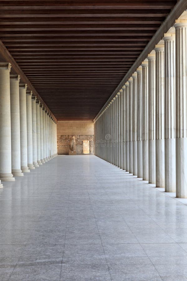 Column arcade stock photo. Image of greek, ancient, classic - 27600038