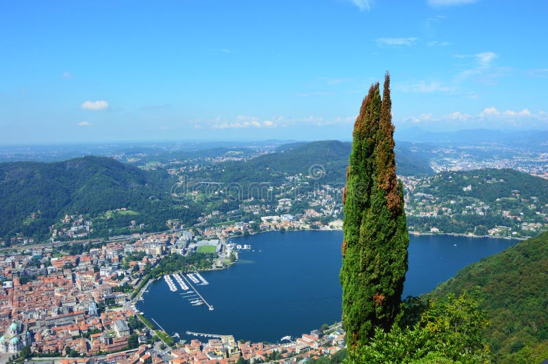 View Como Lake from Brunate Stock Photo - Image of italy, green: 83997674