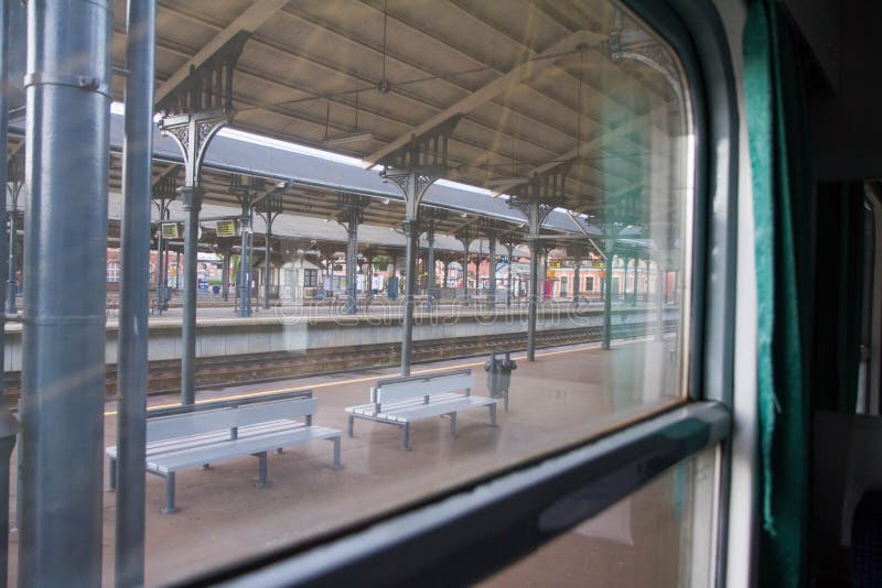 View from a Compartment Coach Window Stock Image - Image of gdansk ...