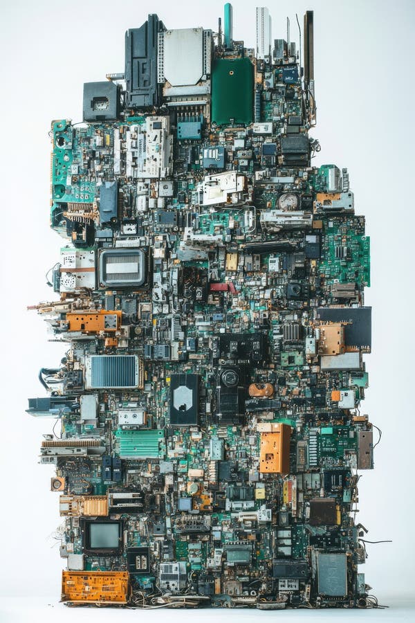 View Complex Circuit Components Resistors Capacitors Stock Illustration ...