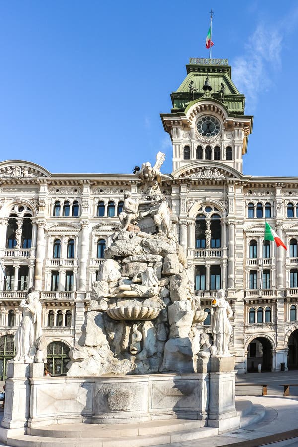 View of Comune Di Trieste Building in Sunny Day Editorial Photography ...