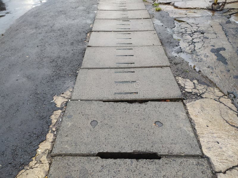 The View of Concrete Ground at Pedestrian Walk Stock Photo - Image of ...