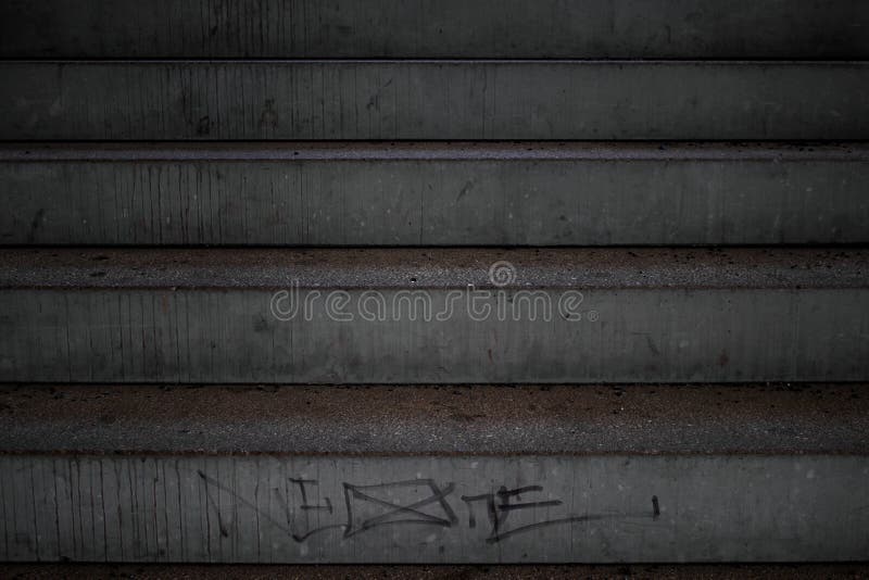 View of Concrete Weathered Stairs Stock Photo - Image of rough, dirty ...