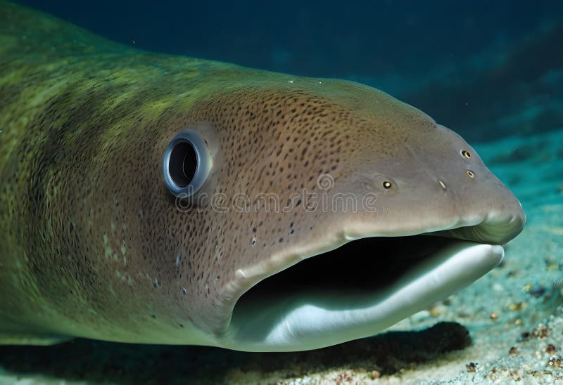 A view of a Conger Eel stock illustration. Illustration of ocean ...