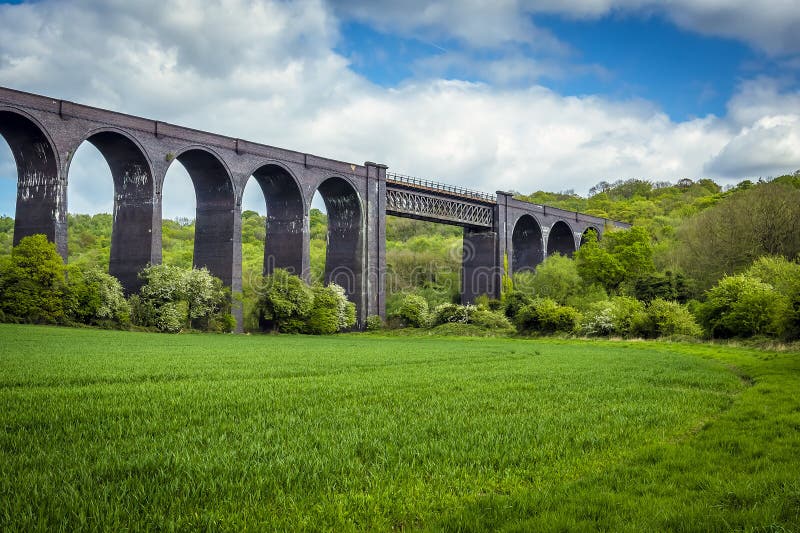 A View from the Conisbrough Viaduct Across the River Don Towards ...