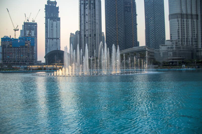 View of a Construction in Downtown Dubai, Dubai Opera and Dubai ...