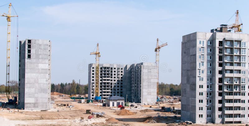 View of the Construction Site Stock Image - Image of fingers ...