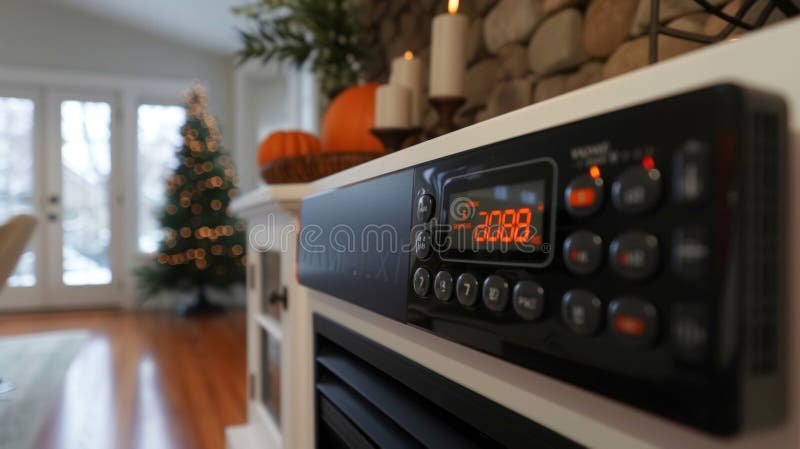 View of the Control Panel on the Front of the Heater Featuring ...