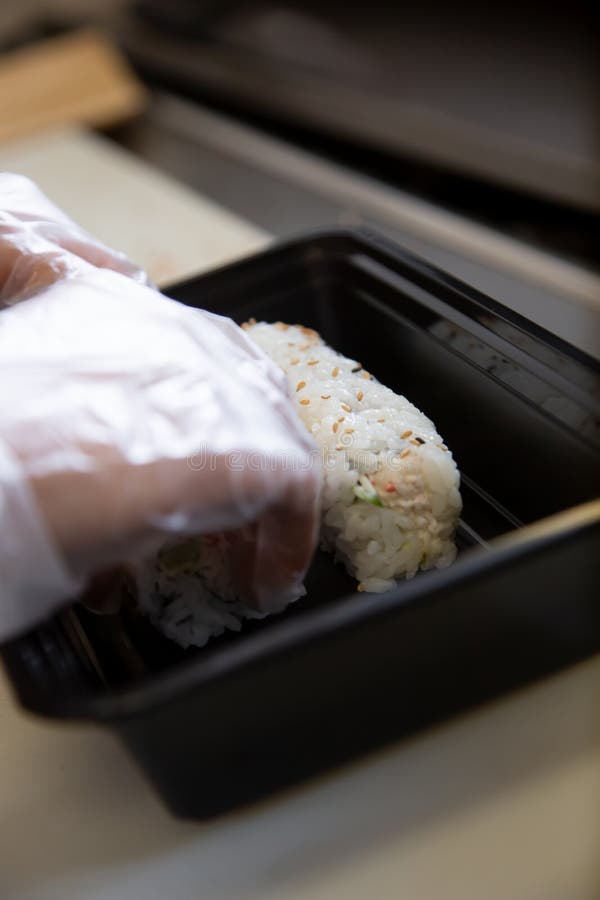 Hands Prep Sushi Roll Stock Photos - Free & Royalty-Free Stock Photos ...