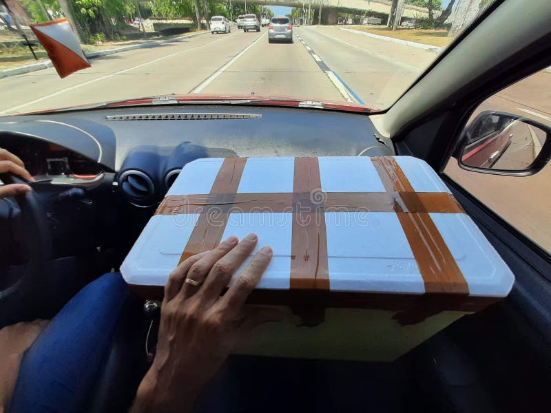 View of Cool Box Inside a Car Stock Image - Image of lacrado, cool ...