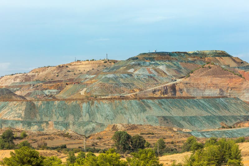 View of Copper Mine in Troodos Mountains Cyprus Stock Photo - Image of ...