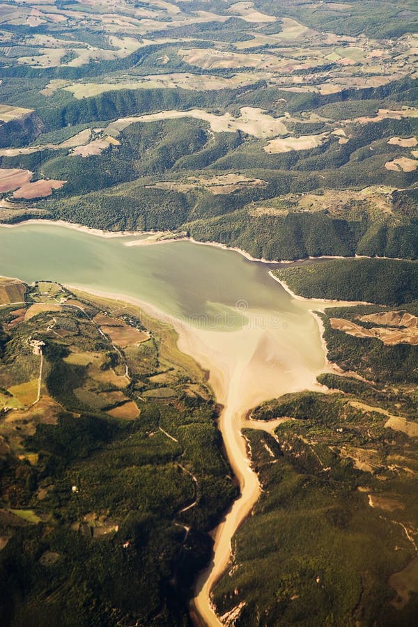 View of Corbara Lake (Italy) Stock Photo - Image of umbria, landscape ...