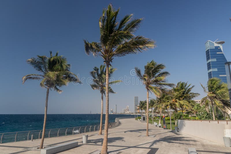 Top View of Jeddah, Saudi Arabia , Jeddah Waterfront , Red Sea Coast ...