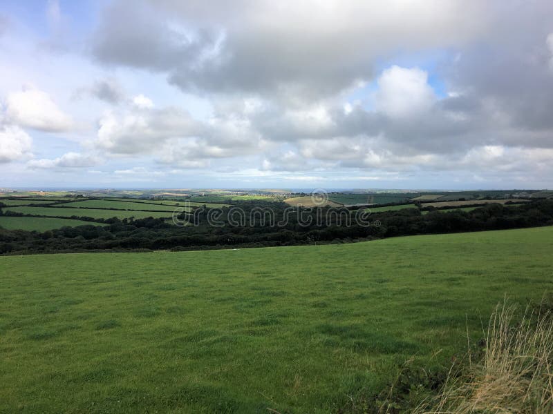 Cornwall Countryside in the Cornish Coast .uk Stock Image - Image of ...