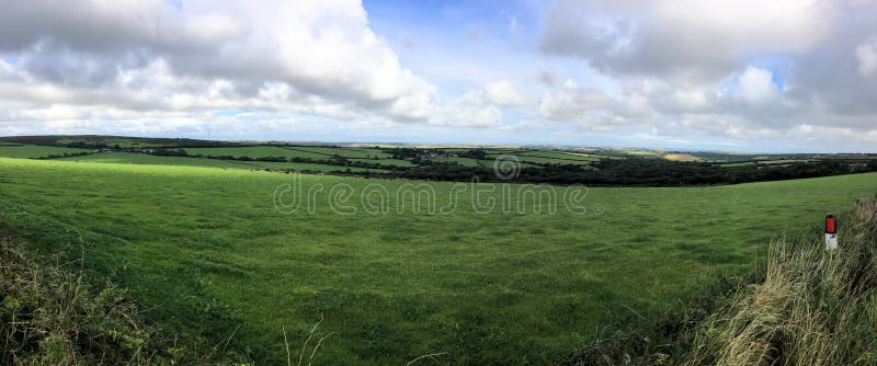 Cornwall Countryside in the Cornish Coast .uk Stock Image - Image of ...