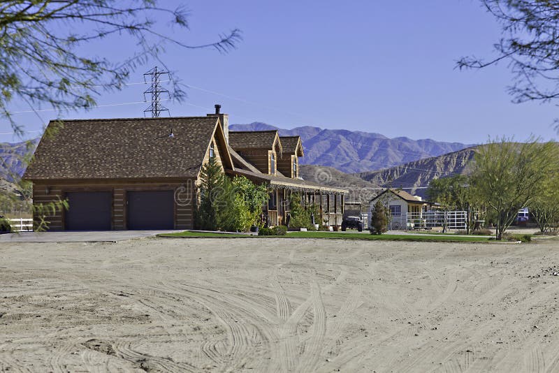 View of Country Ranch stock image. Image of america, balcony - 30856327