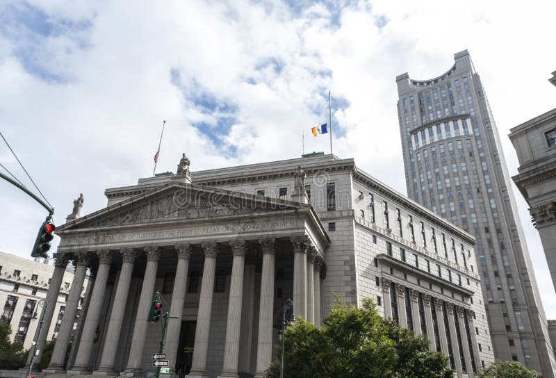 Courthouses in the city stock photo. Image of blue, city - 197528132