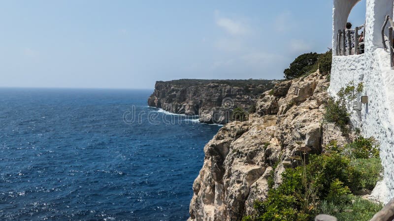 A View from Cova Den Xoroi Cave Area. Stock Image - Image of menorca ...
