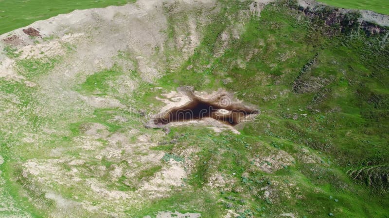 View of the Crater from a Nuclear Explosion Stock Video - Video of ...