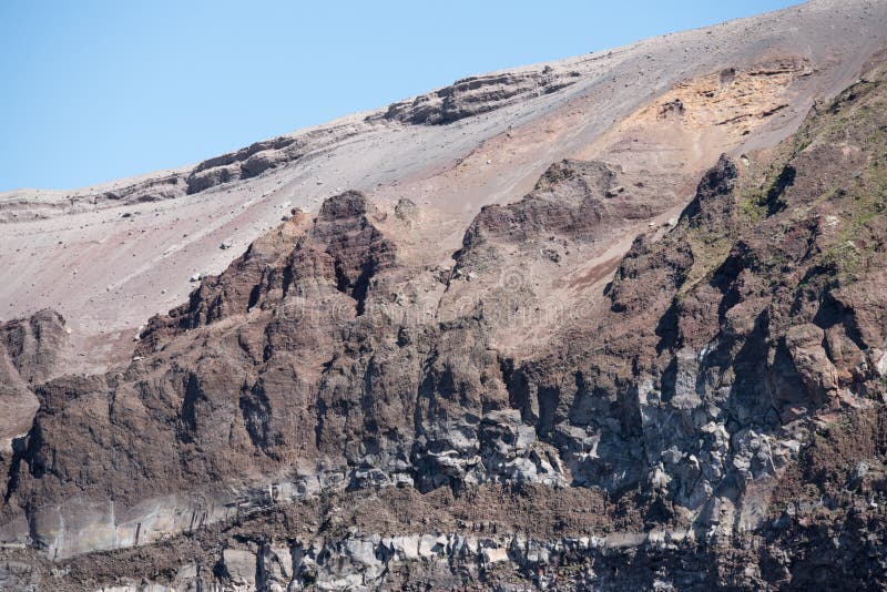 View of the Crater Wall of Vesuvius Stock Image - Image of vesuvius ...