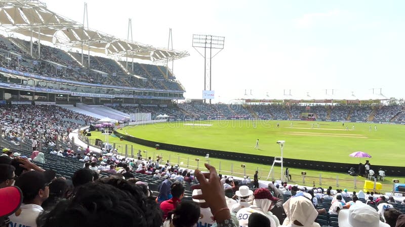 View of Cricket Stadium with Full of Viewers for Test Cricket Match at ...