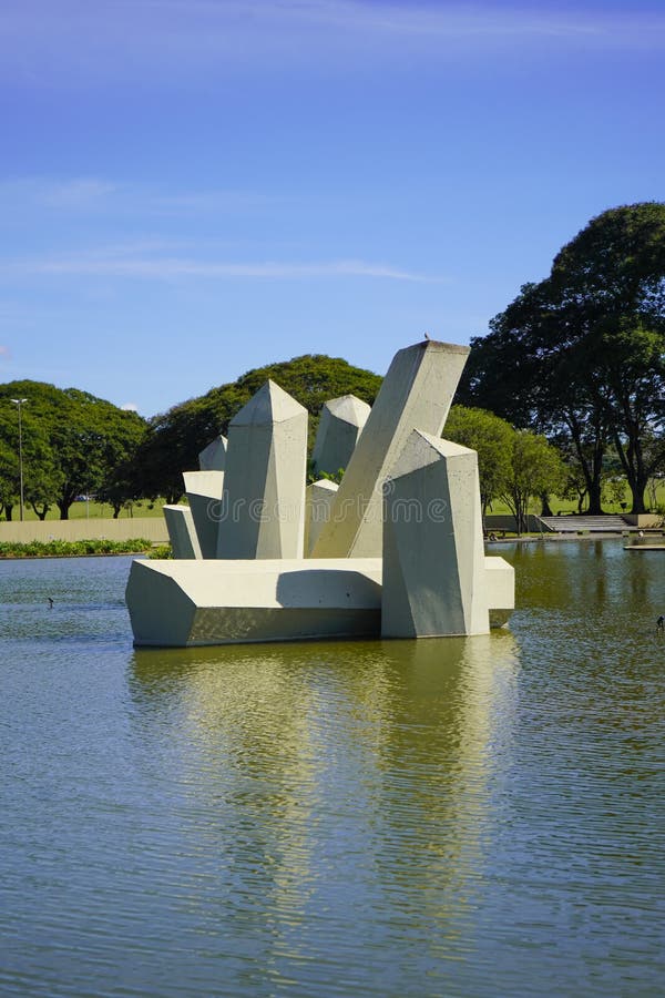 A View of Cristal Square in Brasilia, Brazil. Editorial Photography ...