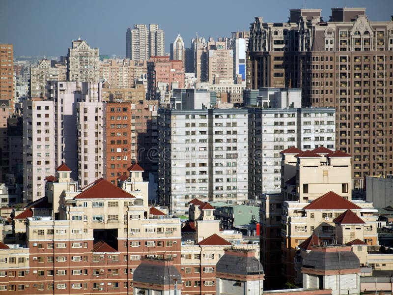 View of a Crowded City stock photo. Image of apartments - 24487136