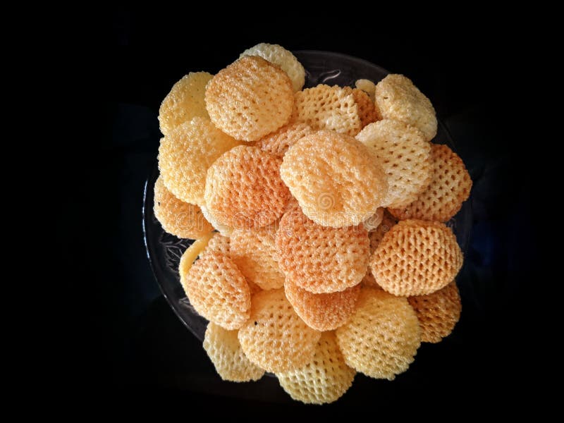 View of Crunchy Tapioca Chips Which is a Famous Indian Savory. Crispy ...