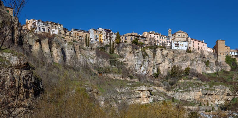 View of Cuenca, Spain stock image. Image of building - 93637343