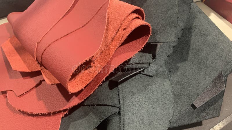 Cut Part Leather Red Black Texture Stock Photos - Free & Royalty-Free ...