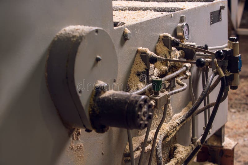 View of Cutting Machinery in Operating Position Stock Photo - Image of ...