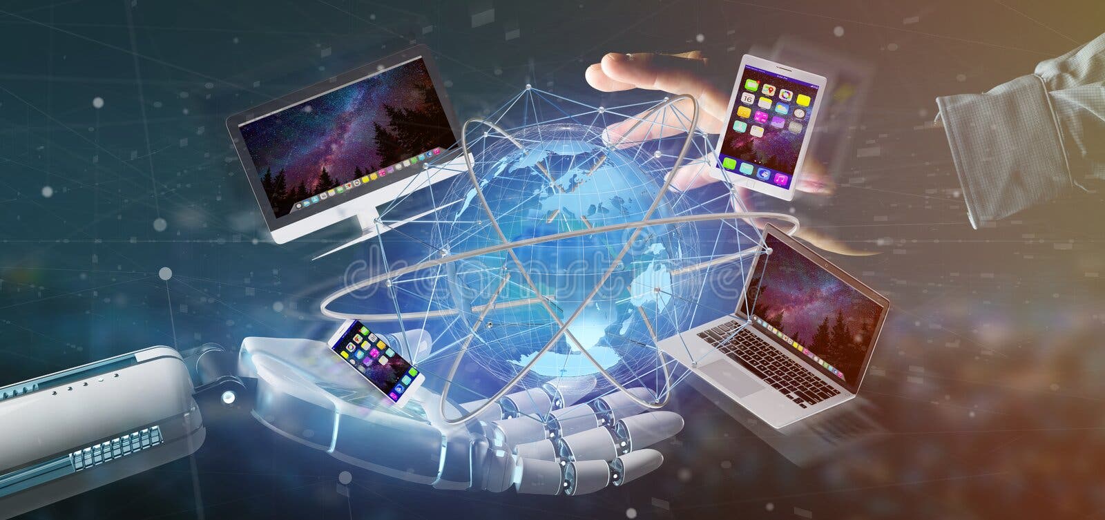 Doctor Securing Data Across Networked Devices Stock Photo - Image of ... Doctor Securing Data Across Networked Devices Stock Photo - Image of ...