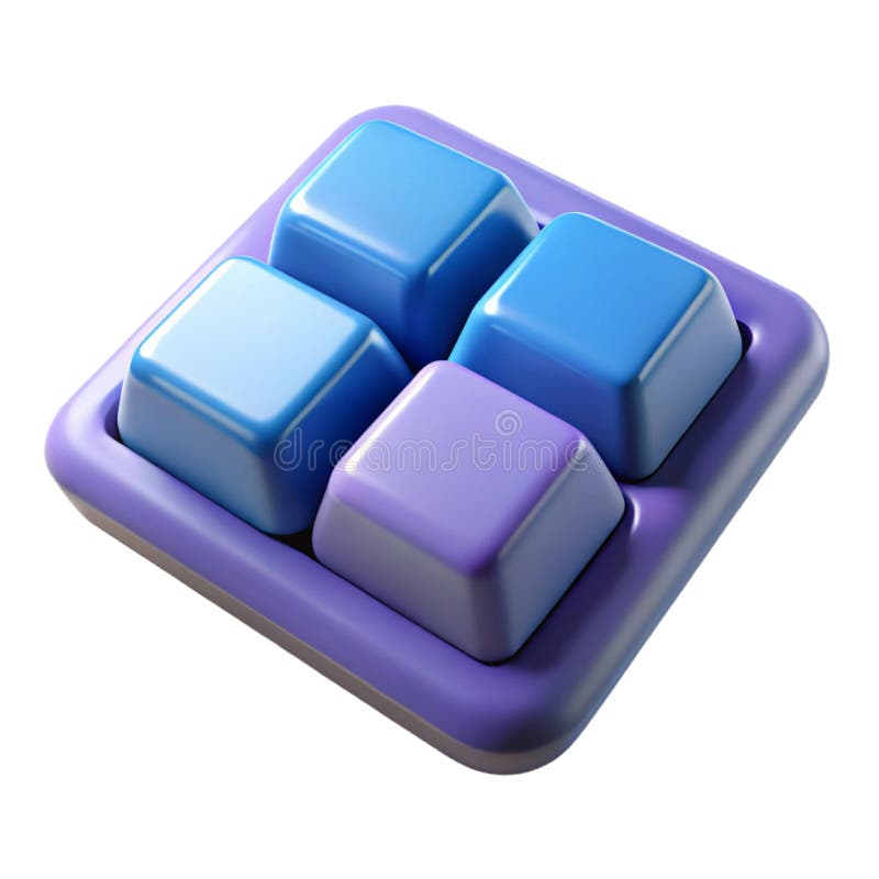 View of 3D Keyboard Buttons Representing Digital Typing and Modern ...