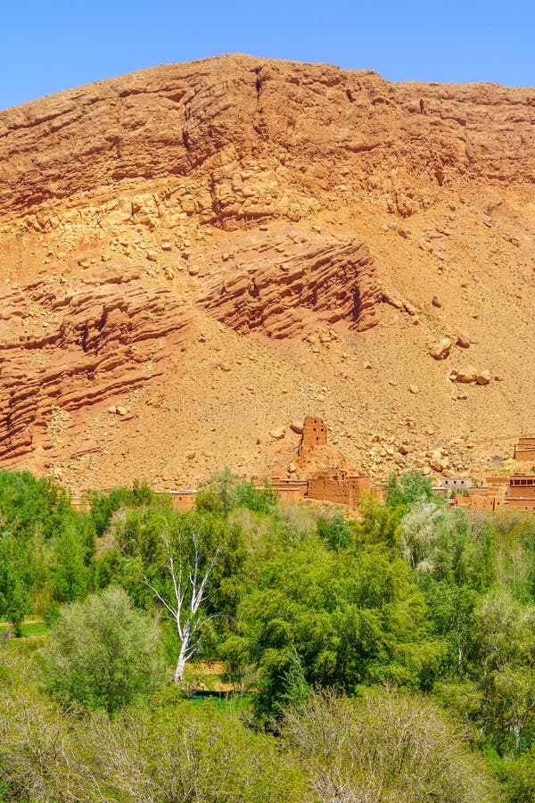 Dades Gorge Landscape, High Atlas Mountains Stock Photo - Image of high ...