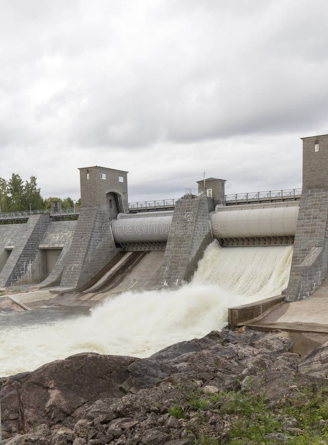 View of Dam Opening at Imatra Rapids Editorial Photo - Image of ...