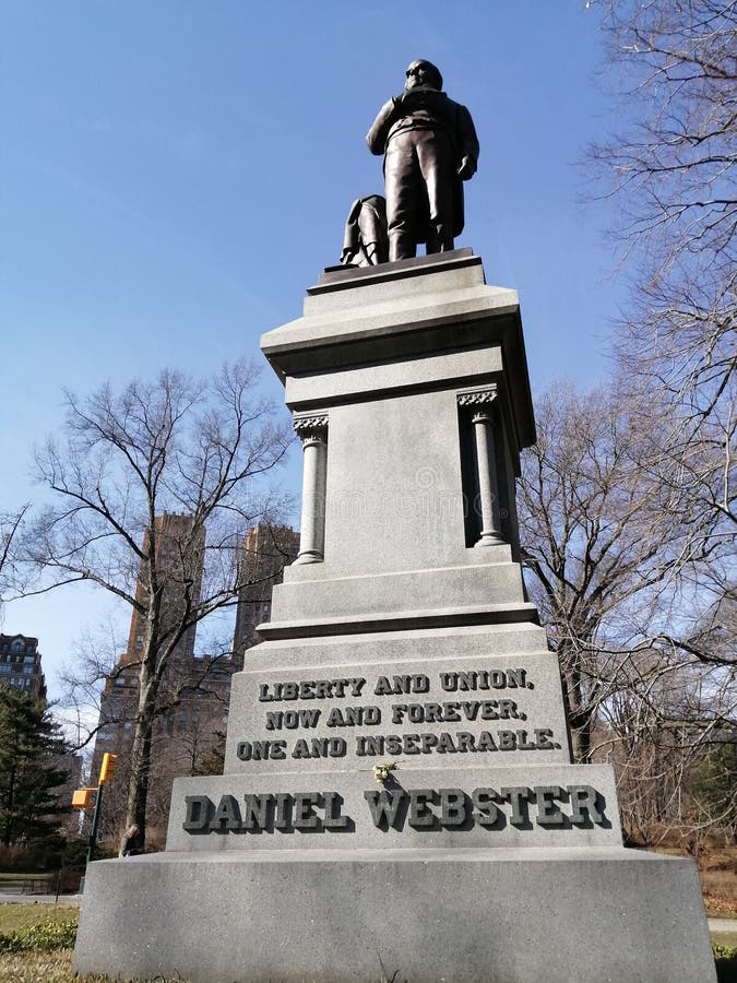Daniel Webster Statue in Central Park, Manhattan, New York City Editorial Stock Image - Image of ...