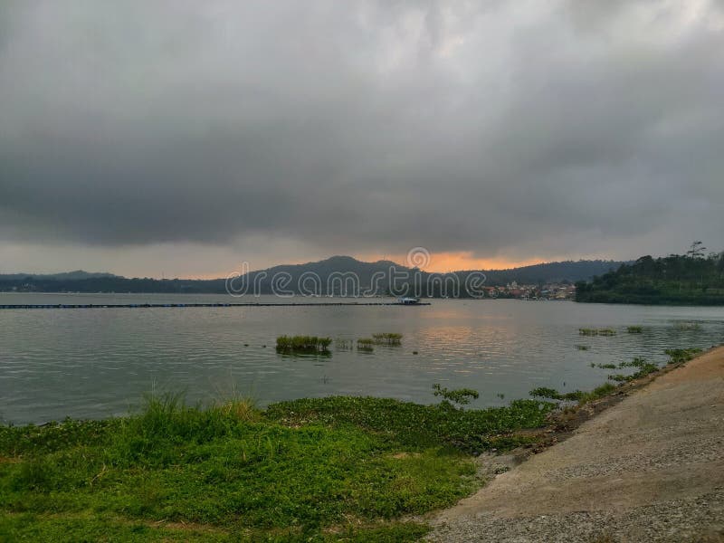 Darma reservoir view stock image. Image of dusk, darma - 206129445