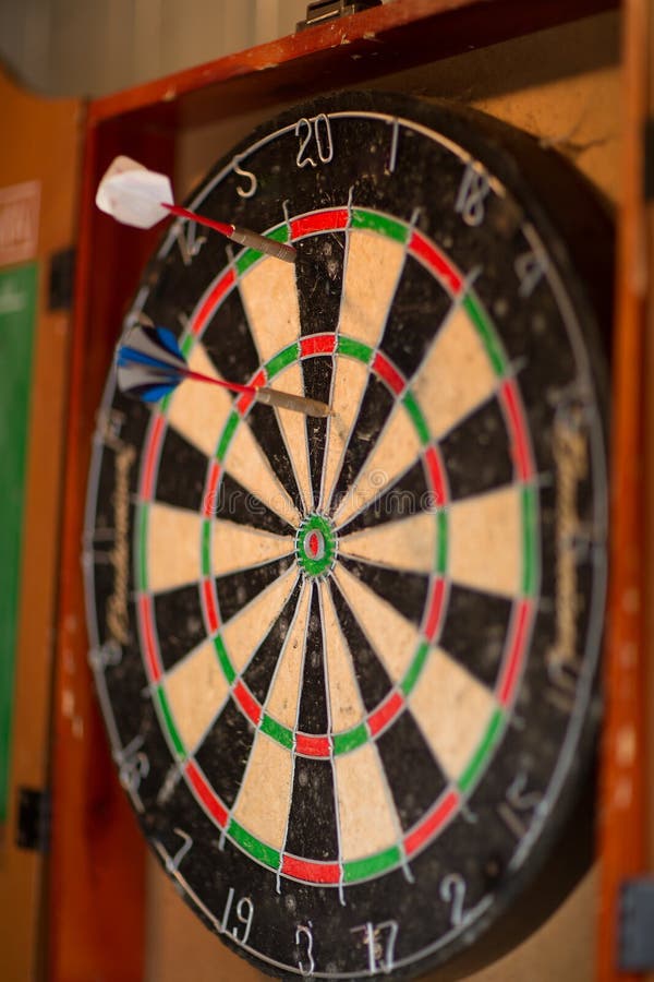 View of a Dartboard with Darts Stock Image - Image of numerals, sport ...