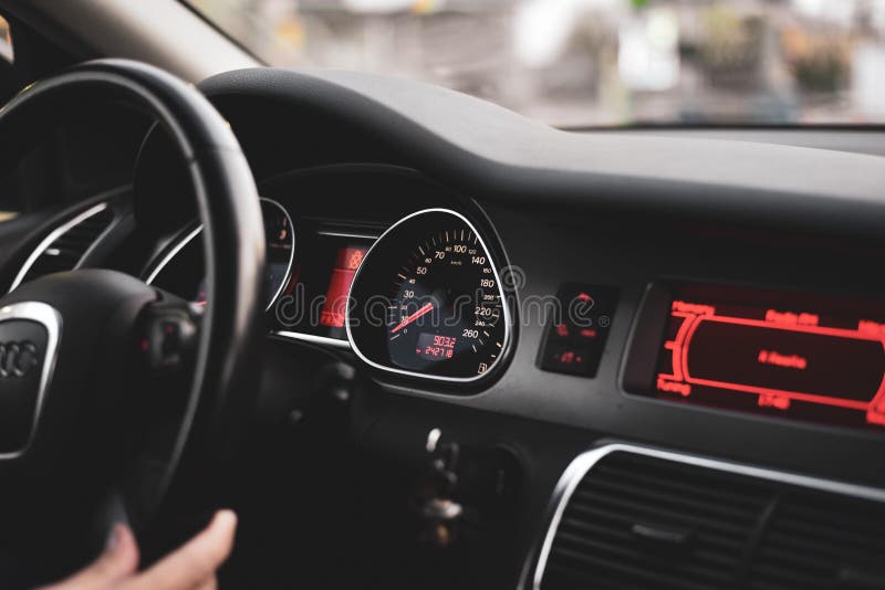 View a Dashboard Inside a Car Stock Image - Image of auto, vehicle ...