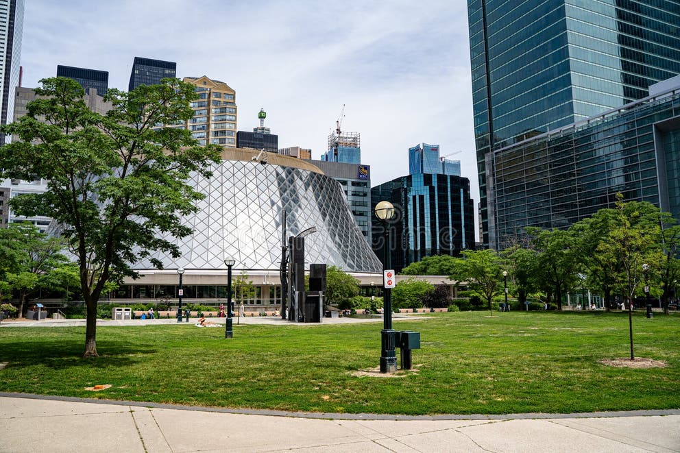 View of David Pecaut Square in Downtown Toronto. Editorial Photography - Image of cultural ...
