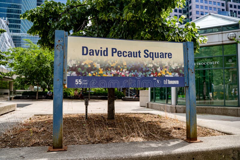 View of David Pecaut Square in Downtown Toronto. Editorial Stock Image ...