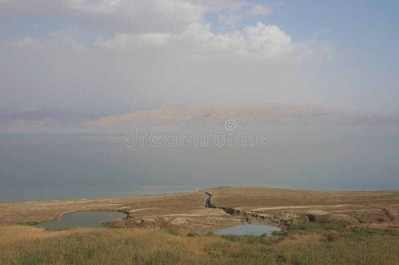 View on Dead Sea and Jordan Side. Stock Image - Image of jordan, salt ...