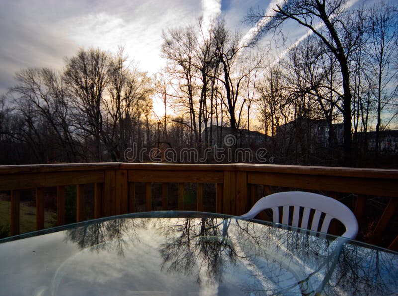 View from deck stock photo. Image of spirit, evening, calm - 477182