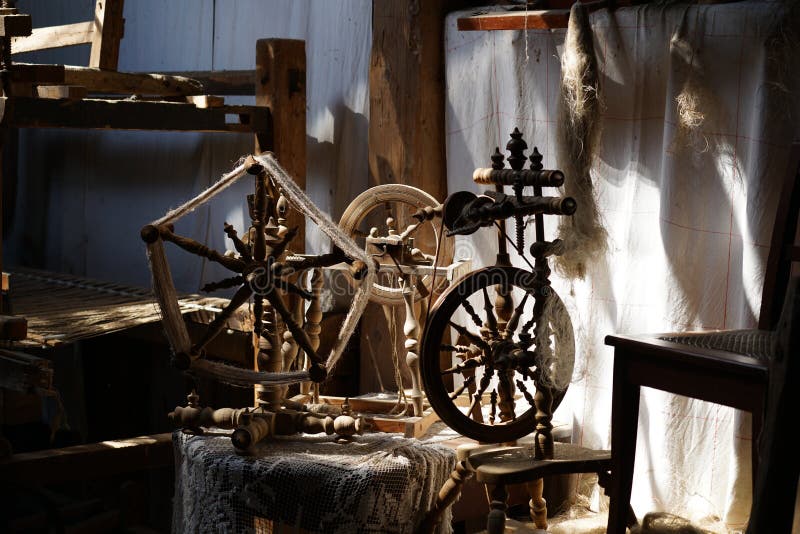 View of Decorations and Objects Made Out of Wood Stock Image - Image of ...