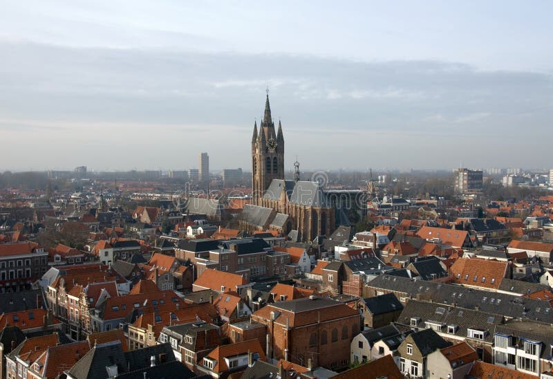 View of Delft stock image. Image of horizon, skyline - 11669477