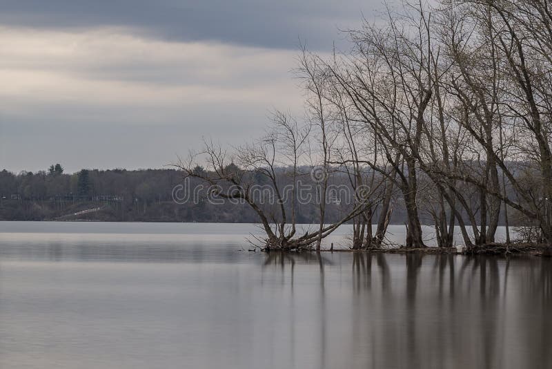 View of Delta Lake in Upstate New York Stock Photo - Image of room ...