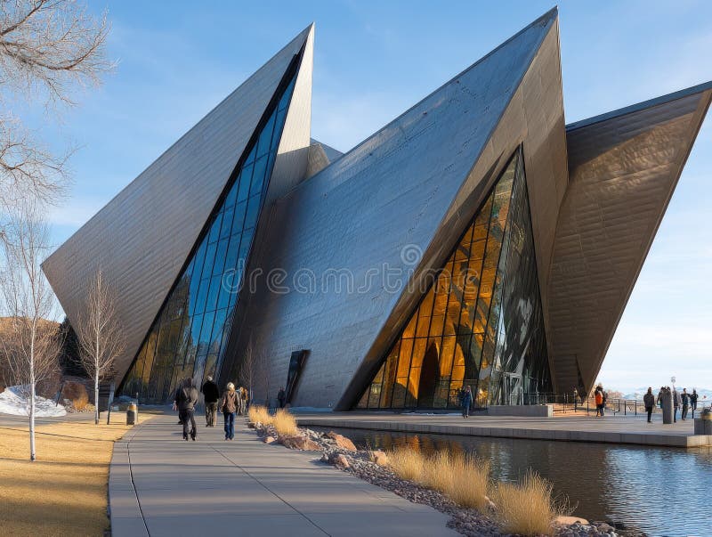 A View of the Denver Museum Showcasing Its Architecture Stock Photo ...