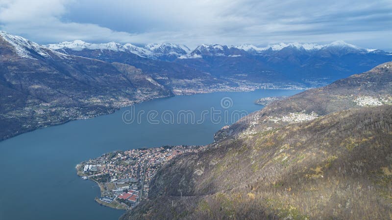 View of Dervio Peninsula on Lake Como Stock Photo - Image of lecco ...