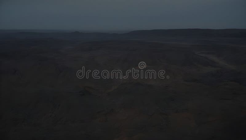 A View of the Desert from Above Stock Illustration - Illustration of ...
